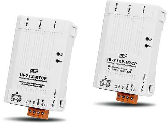 Universal IR learning remote module with Ethernet support