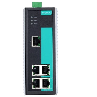 DIN-Rail Mounted Unmanaged Switches EDS-305 by MOXA