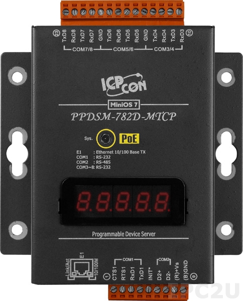PPDS/PDS: Programmable Device Servers by IPC-DAS PPDSM-782D-MTCP by ICP DAS